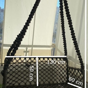 Macrame Balcony and Garden Swing Chair, Hanging Chair, Rocking Bed ...