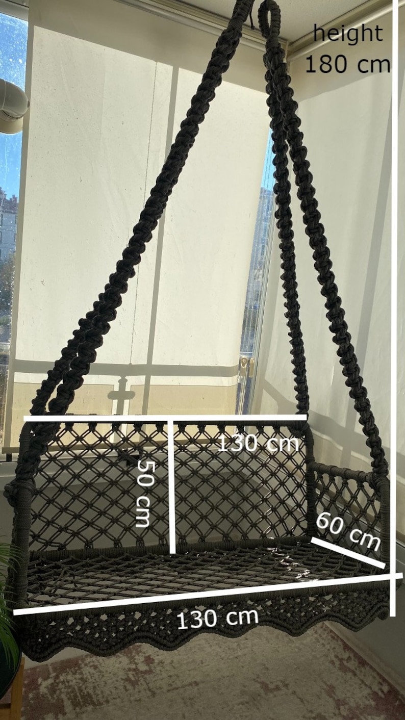 Macrame Large Bed Swing Chair Porch Swing Rocking Bed Swing - Etsy