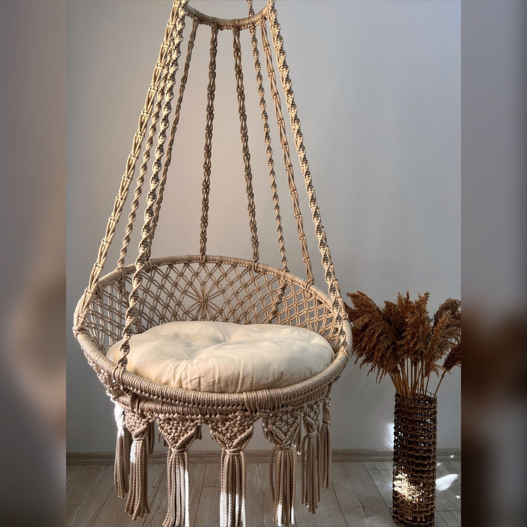 Hanging Chair, Macrame Swing, Swing Chair, Hängesessel, Macrame Swing ...