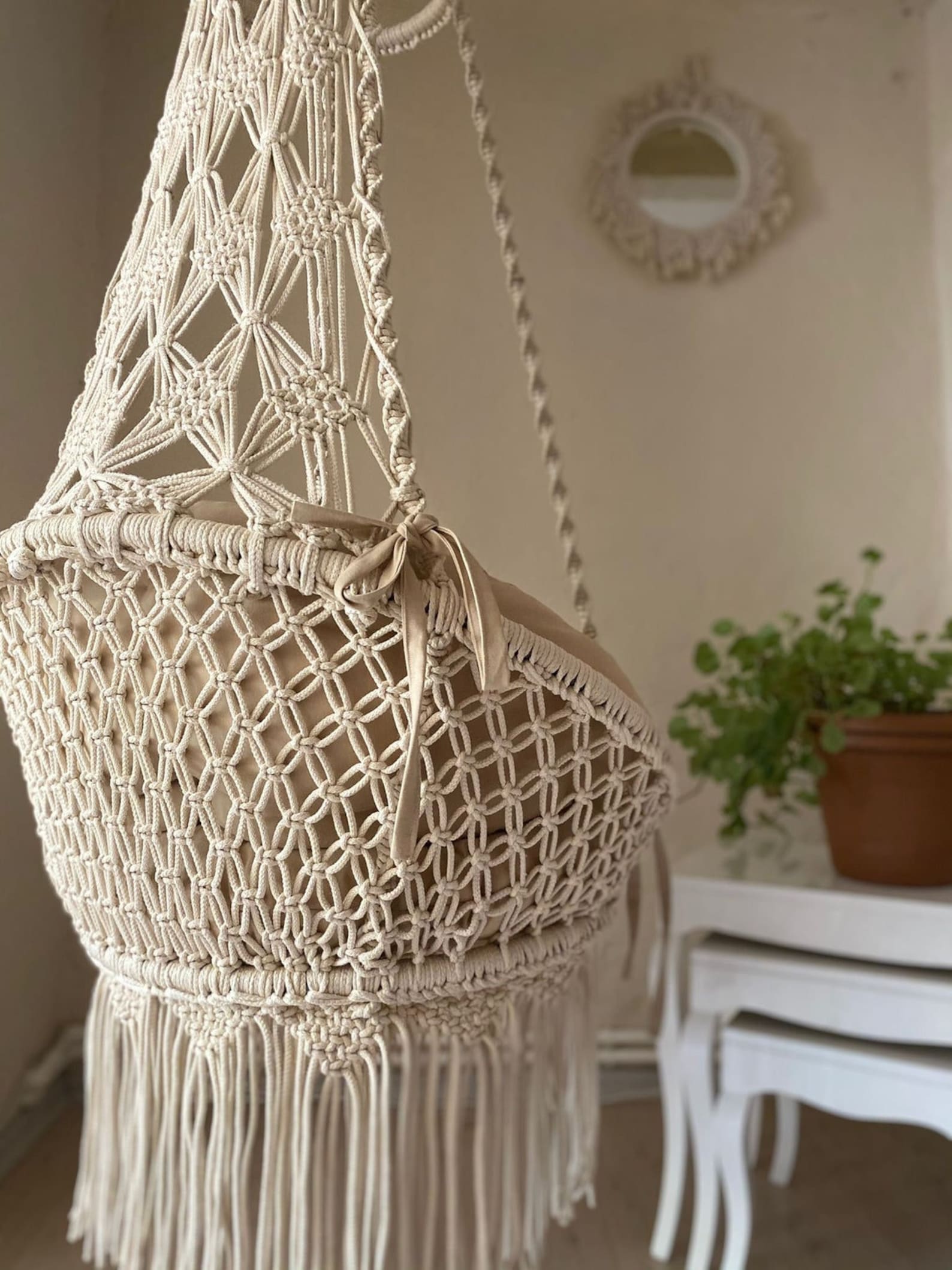 Macrame Swing, Hammock Chair, Macrame Hammock Chair, Macrame Hanging ...