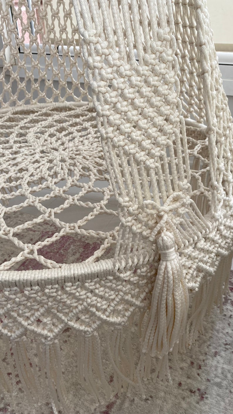 Macrame Swing Macrame Hammock Chair Macrame Round Swing - Etsy