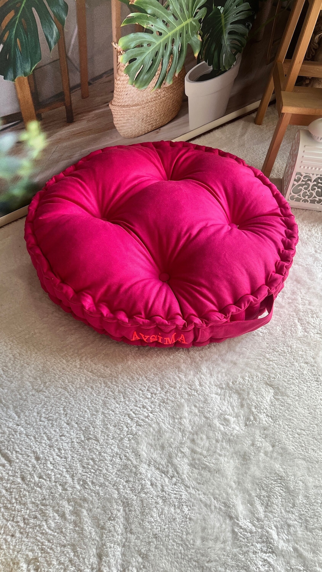 Personalized Round Cushion, Round Seat Chair Cushions, Sofa Cushion ...