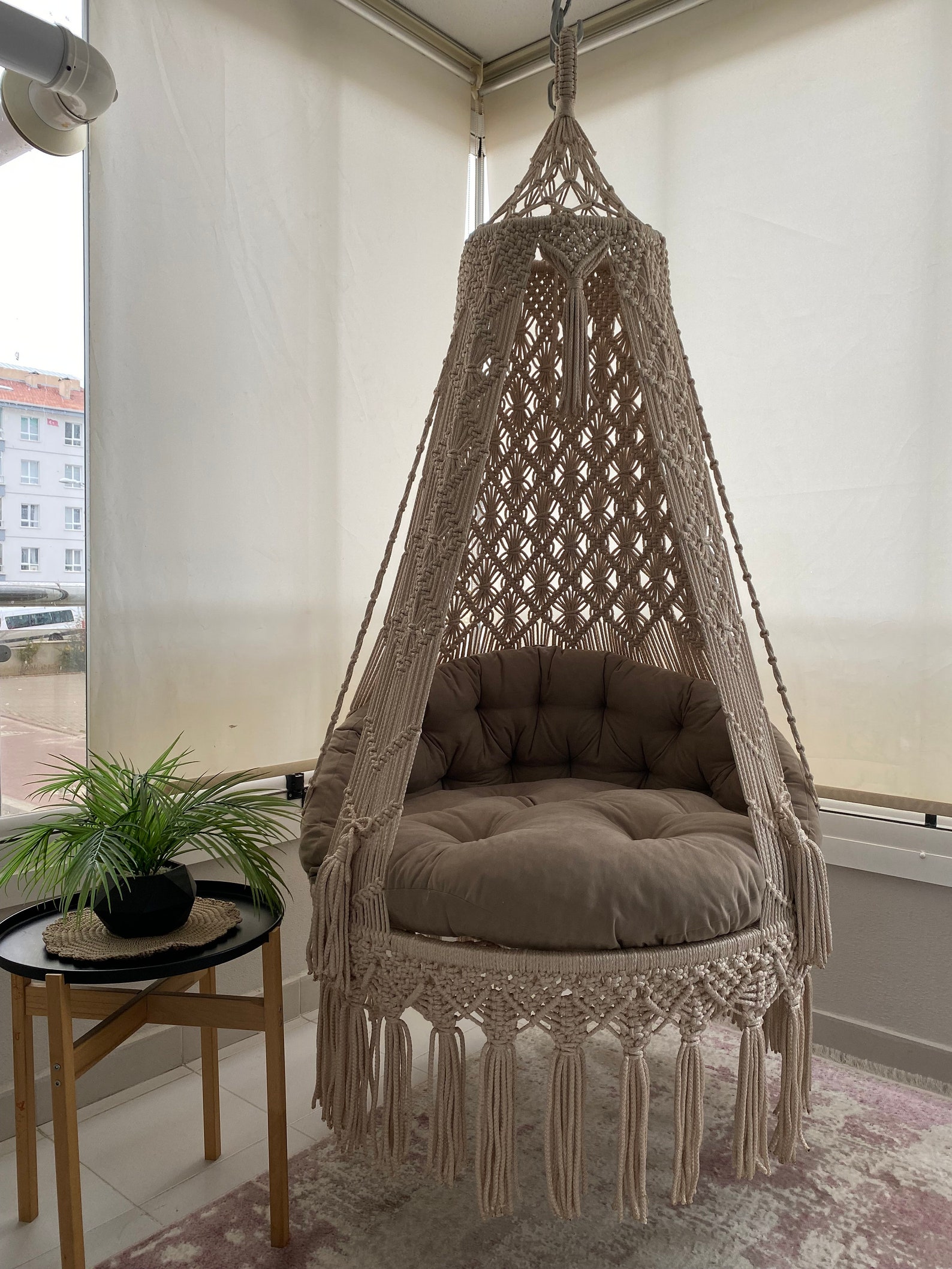 Hanging Chair Macrame Swing Hängesessel Swing Chair - Etsy