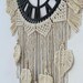 Macrame Wall Clock, Macrame Wood Wall Clock, Boho Style Wall Clock ...