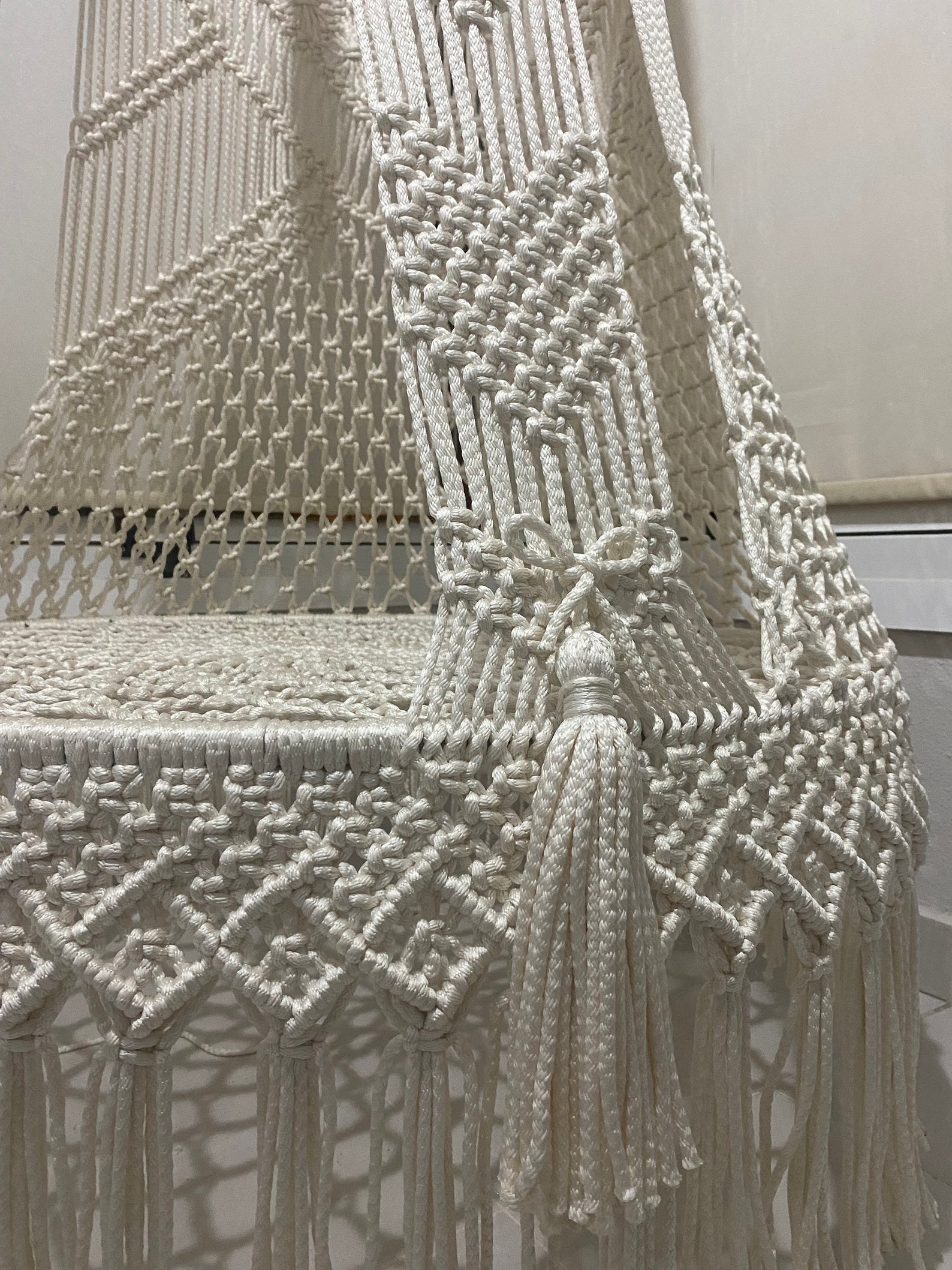 Macrame Swing, Macrame Hammock Chair, Macrame Round Swing, Hanging ...