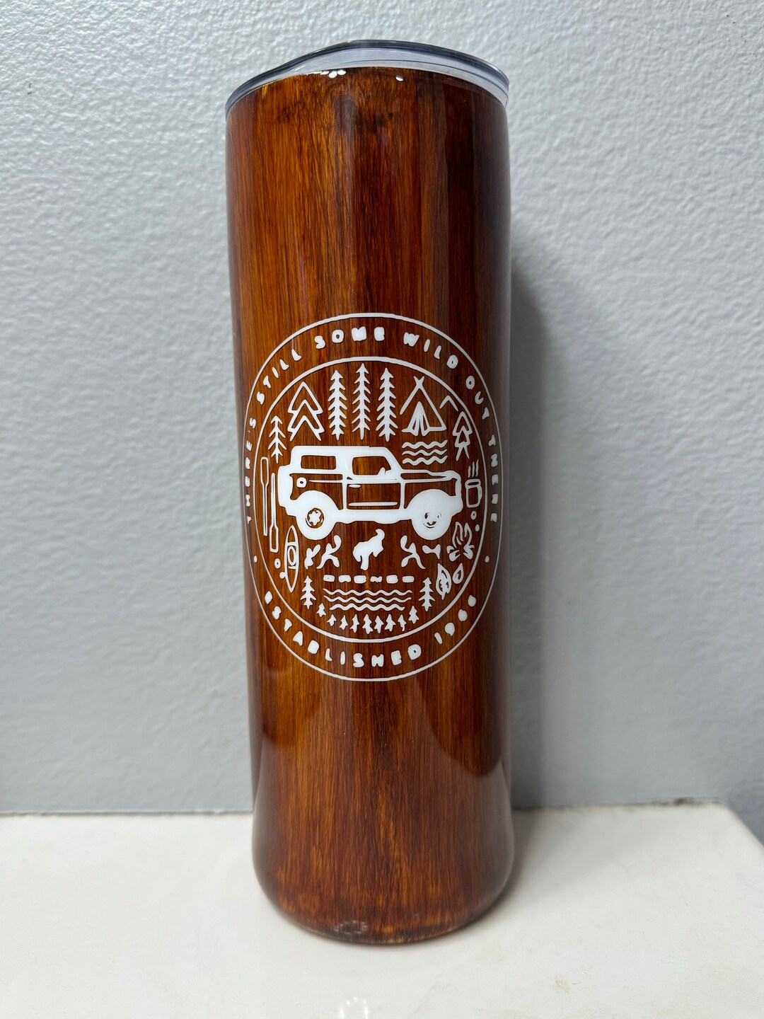 Wood Grain Ford Bronco Epoxy Resin Tumbler | Ford Bronco | Bronco ...