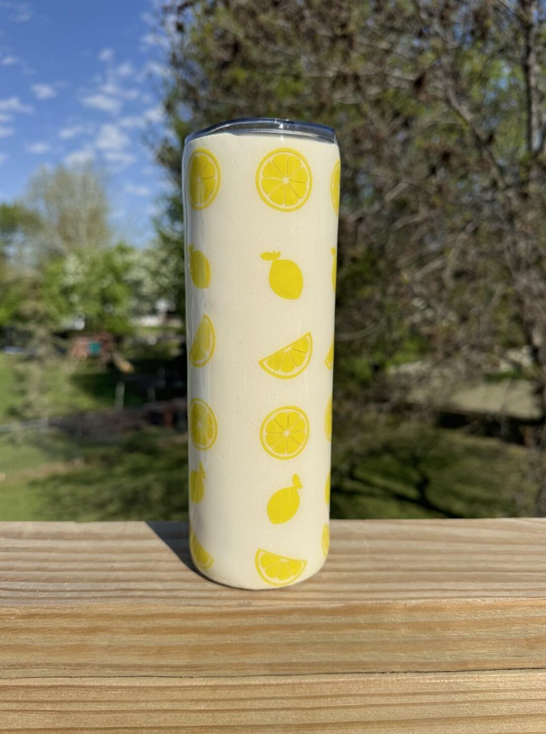 Sparkly Lemon Epoxy Resin Tumbler - Etsy