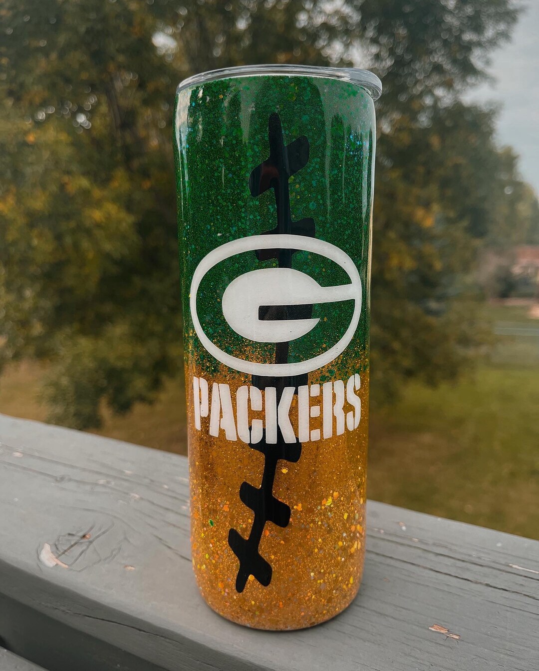 Green Bay Packers Epoxy Resin 20oz Tumbler Green Bay Packers NFL ...