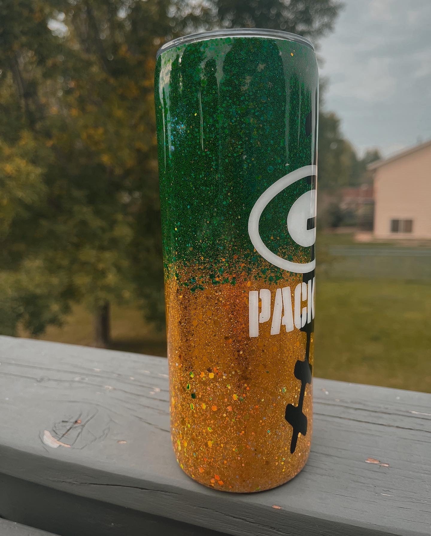 Green Bay Packers Epoxy Resin 20oz Tumbler Green Bay Packers NFL ...