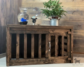 Wooden Dog Crate - Etsy