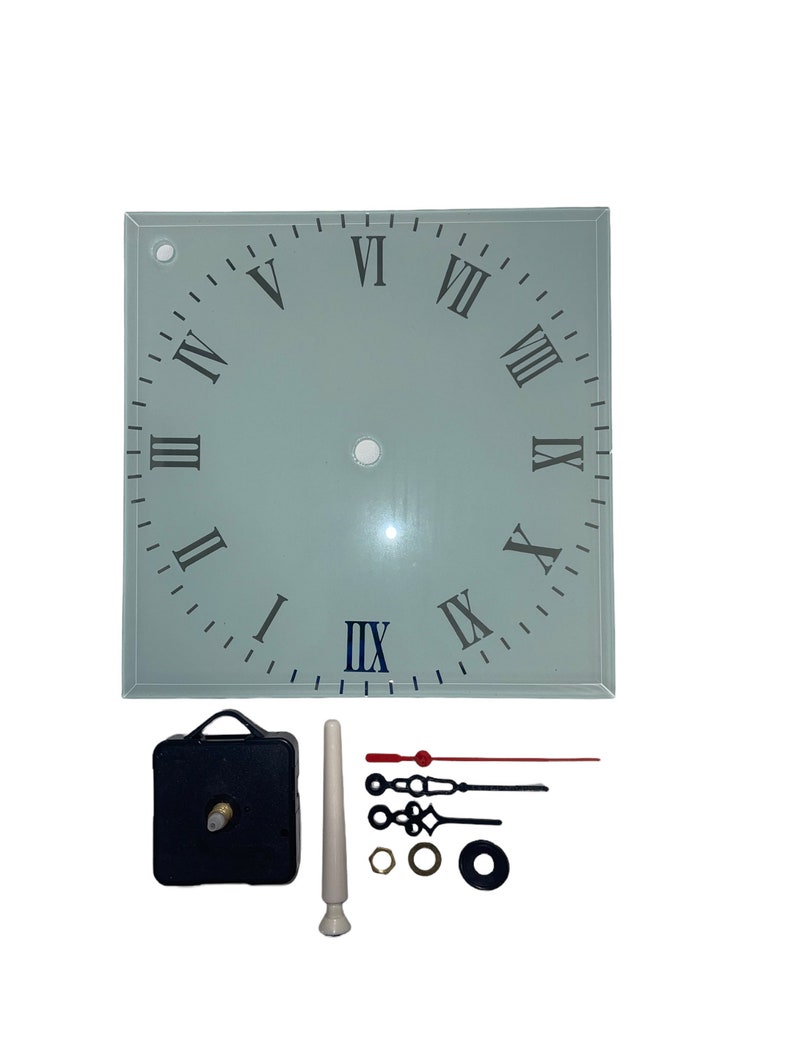 10 Pcs Sublimation Blanks Glass Clock With Mechanisms Included 8" X 8 ...