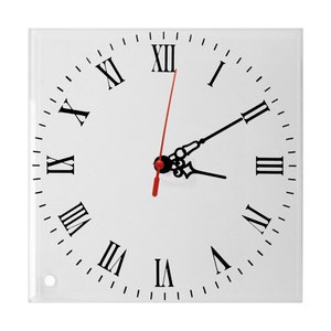 10 Pcs Sublimation Blanks Glass Clock With Mechanisms Included 8" X 8 ...