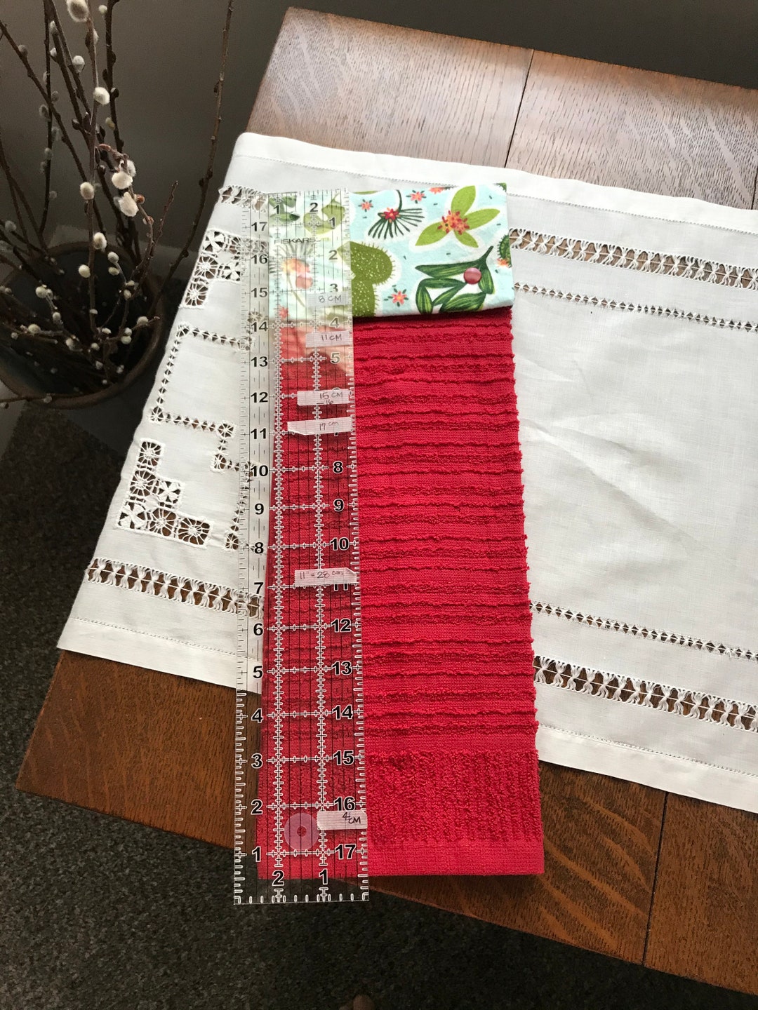 Oven Door Hand Towel, Kitchen Hanging Towel, Dish Towel, Snap Closure ...