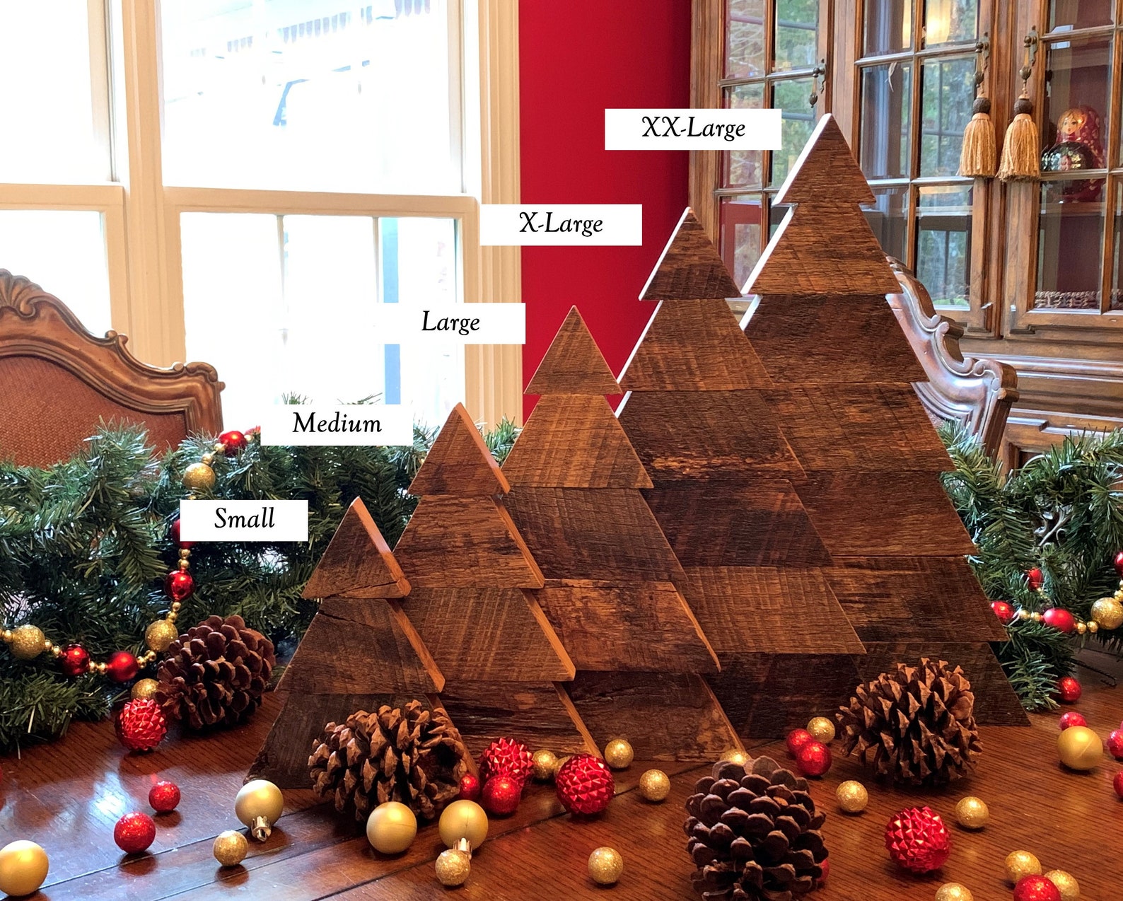 Reclaimed Wood Christmas Trees Rustic Holiday Trees - Etsy