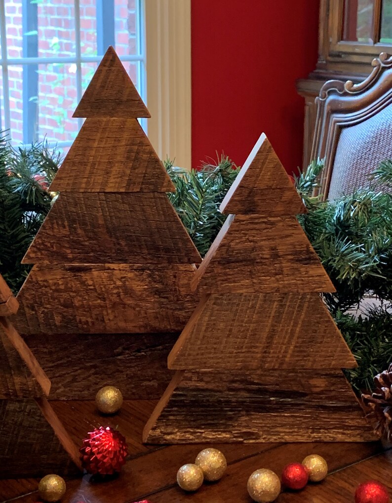 Reclaimed Wood Christmas Trees Rustic Holiday Trees - Etsy