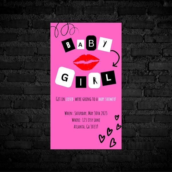 Mean Girls Theme Invitations - Etsy