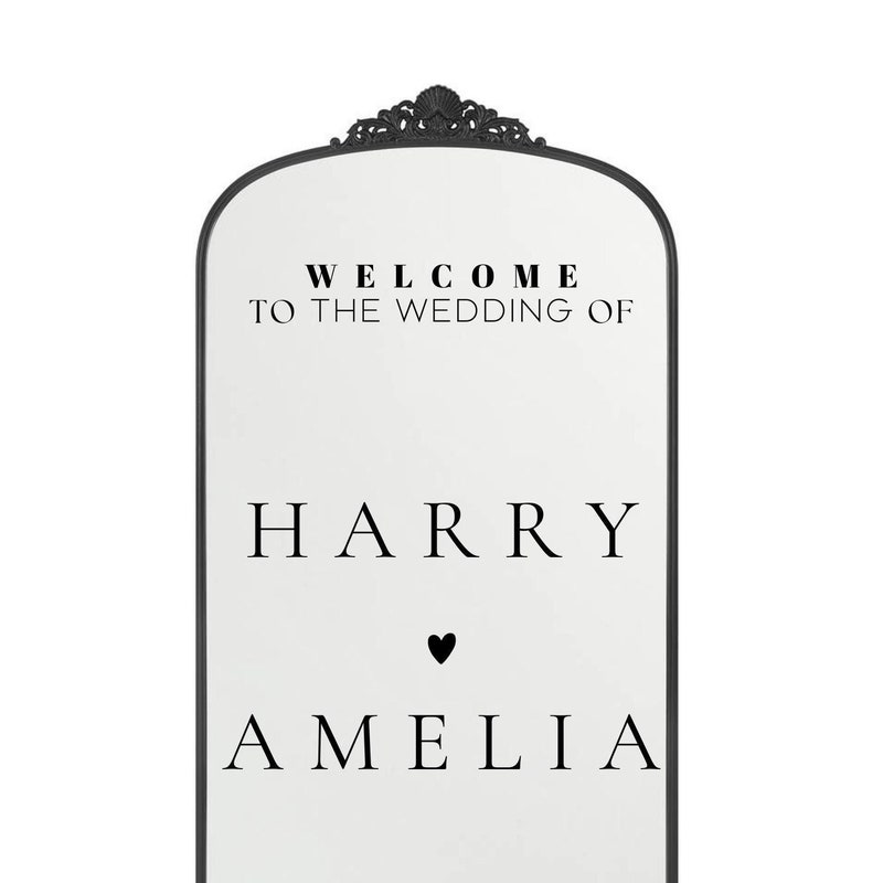 Mirror Welcome Sign - Etsy