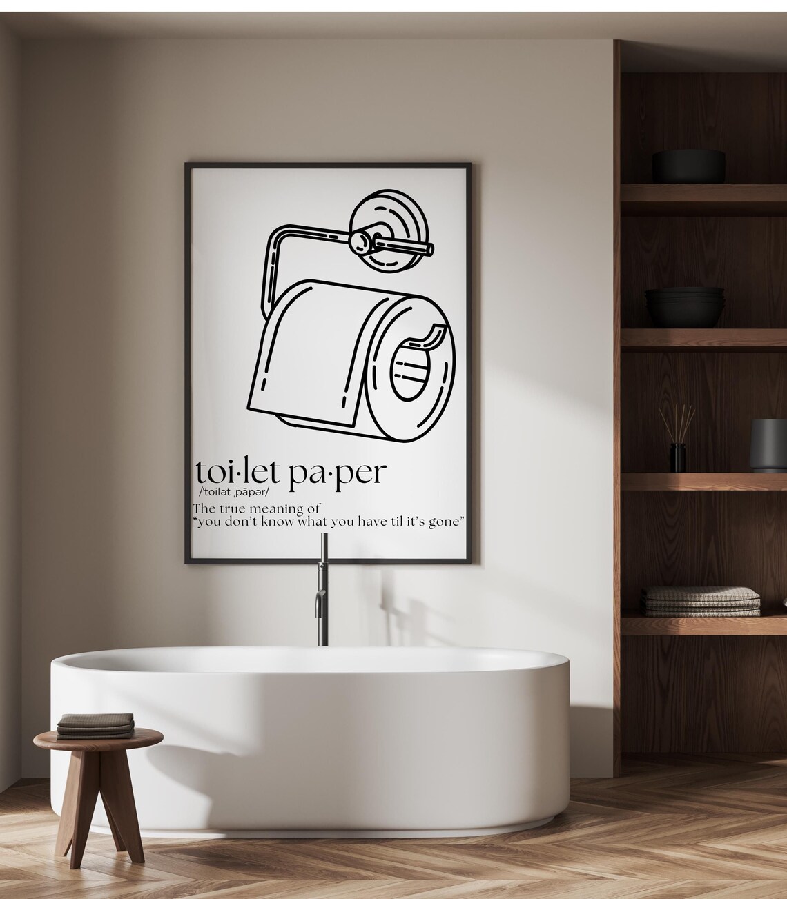 Bathroom Wall Art, Home Posters, Home Washroom Print, Toilet Paper ...