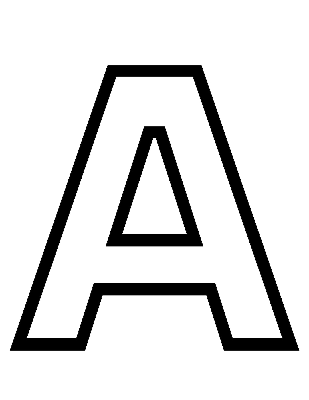 Uppercase Printable Letters A-Z, Alphabet Printable, Capital Letters ...