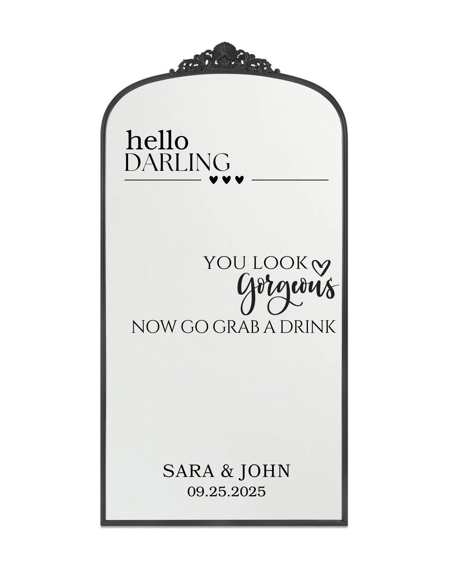 Wedding Selfie Mirror SVG, You Look Incredible, Welcome Mirror, DIY ...