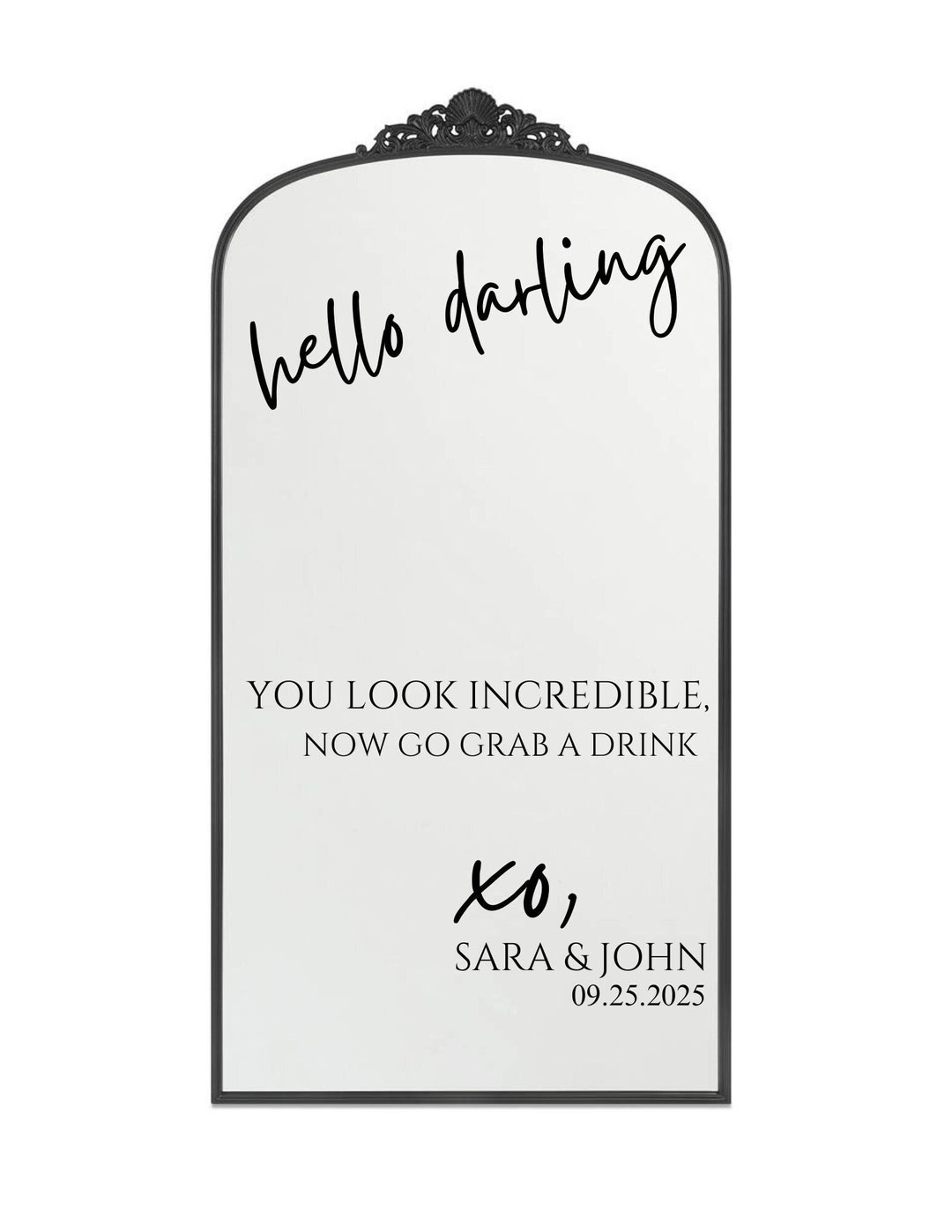 Wedding Selfie Mirror SVG, You Look Incredible, Welcome Mirror, DIY ...