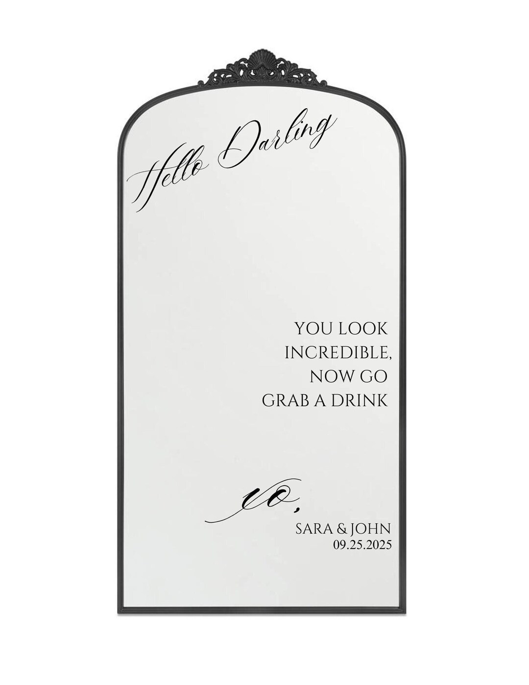 Wedding Selfie Mirror SVG, You Look Incredible, Welcome Mirror, DIY ...