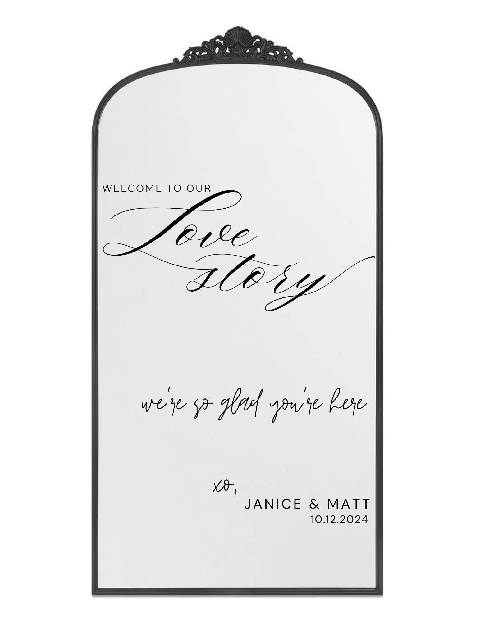 Wedding Selfie Mirror SVG, You Look Incredible, Welcome Mirror, DIY ...