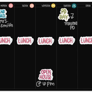 Digital Teacher Planner Stickers - Etsy
