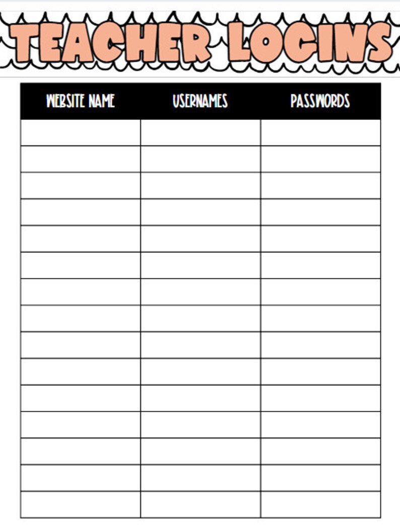 Teacher Planner 2023 - 2024 (printable) - Etsy