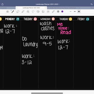 Digital Days of the Week Stickers - Black - Etsy