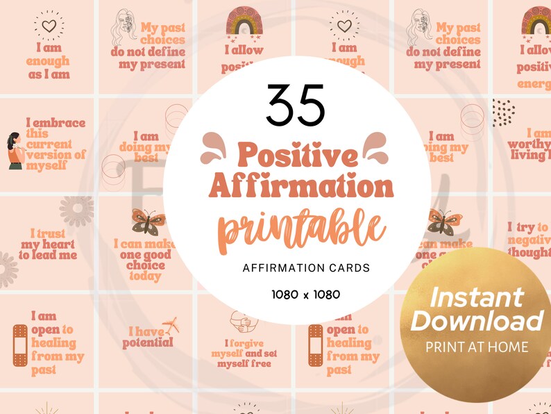 Realistic Affirmation Cards, Affirmation Cards Printable, Printable ...