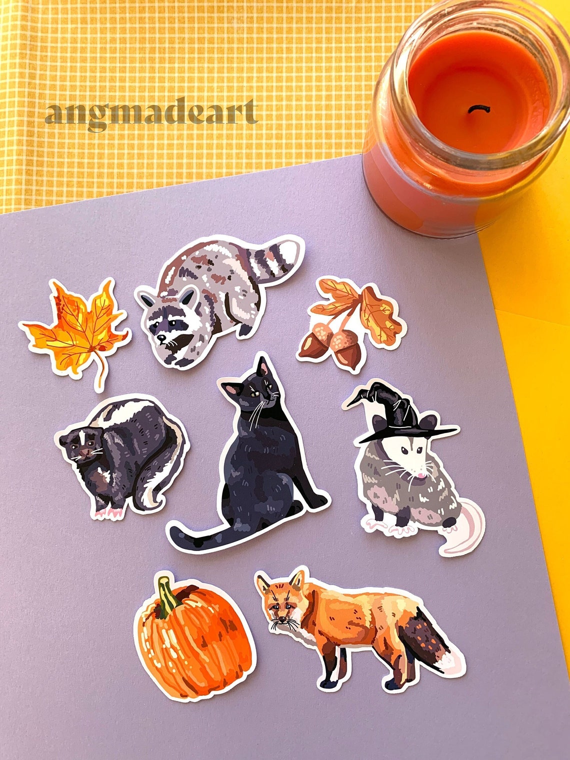 Fall Critters Sticker Pack Vinyl Matte Autumn Animals - Etsy