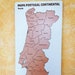 Puzzle Portugal Map, Wooden Wall Art, Puzzle Map, Wood Portugal Map ...
