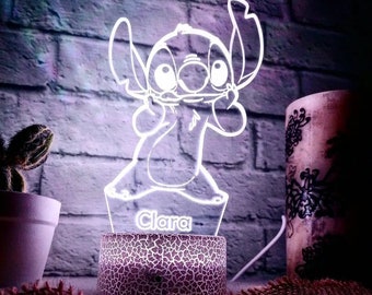 Stitch Rgb Lamp - Etsy