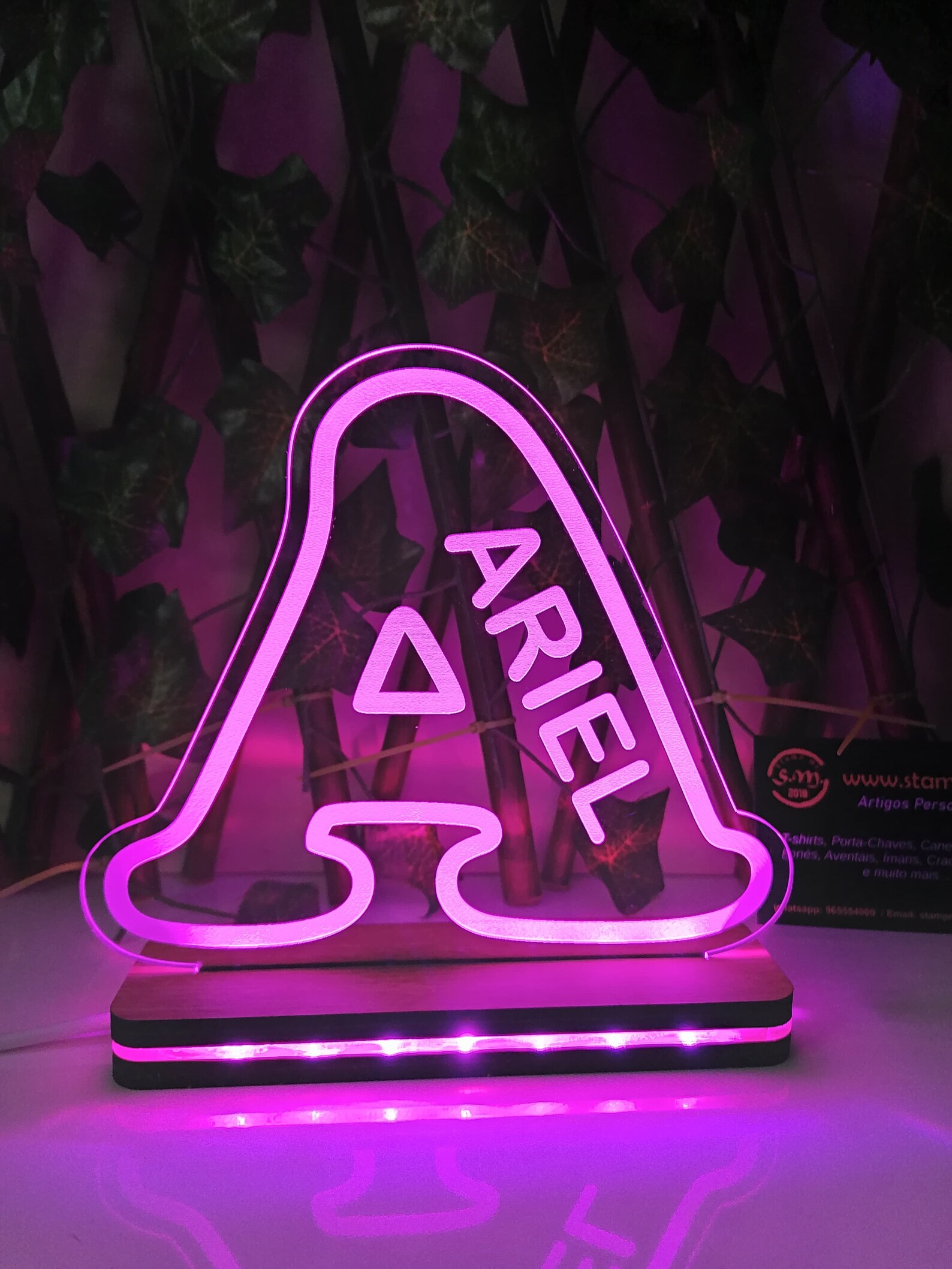 Lampada da notte Alphabet, nome led personalizzato per bambino, lampada ...