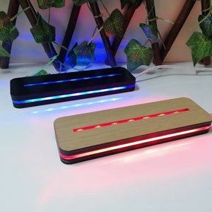 Acrylic Led Base Light Support, Customized 3D Night Light Base LED ...