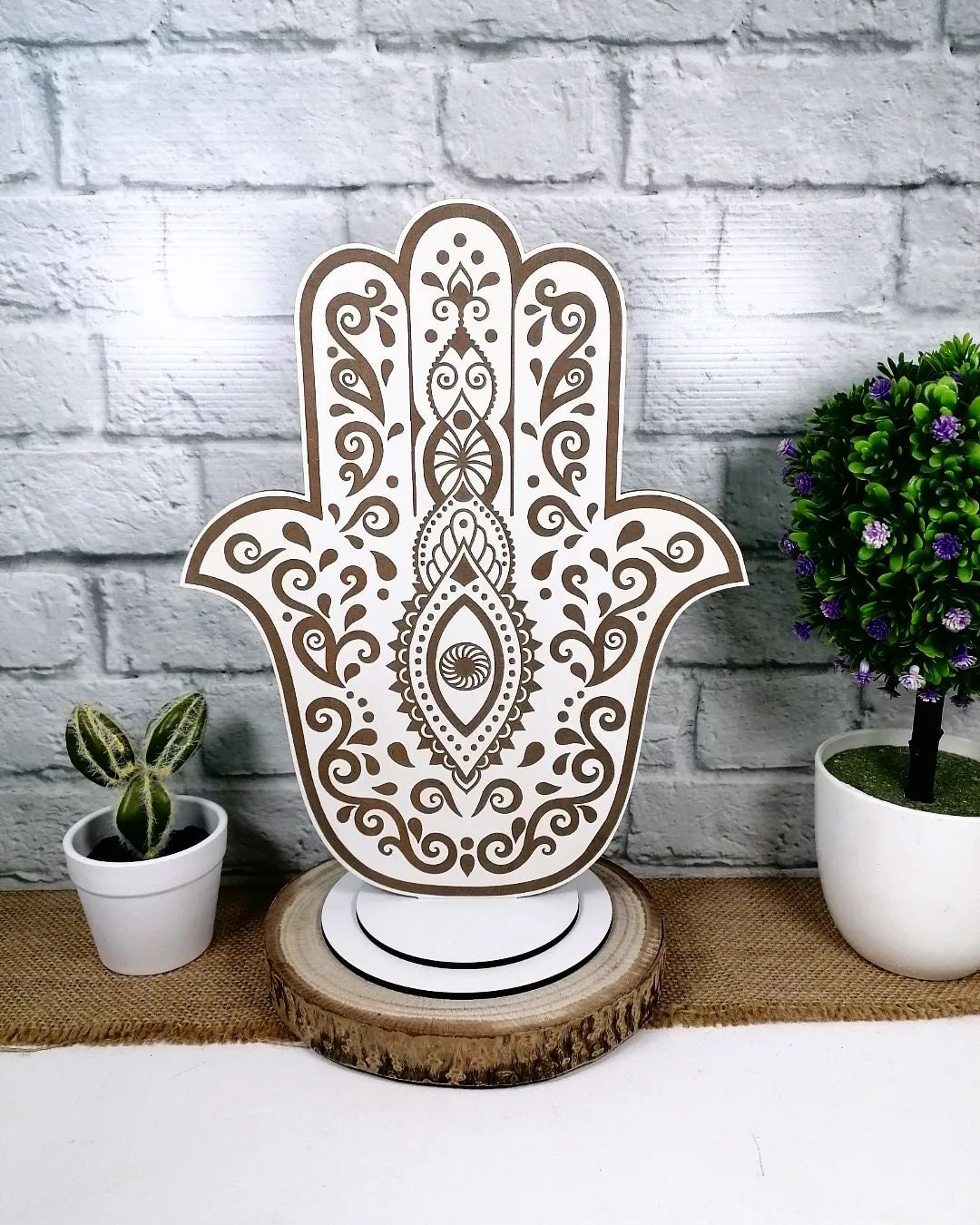 Hamsa Hand Vector File Download, Decor Hand Hamsa Stand and Key Chain ...