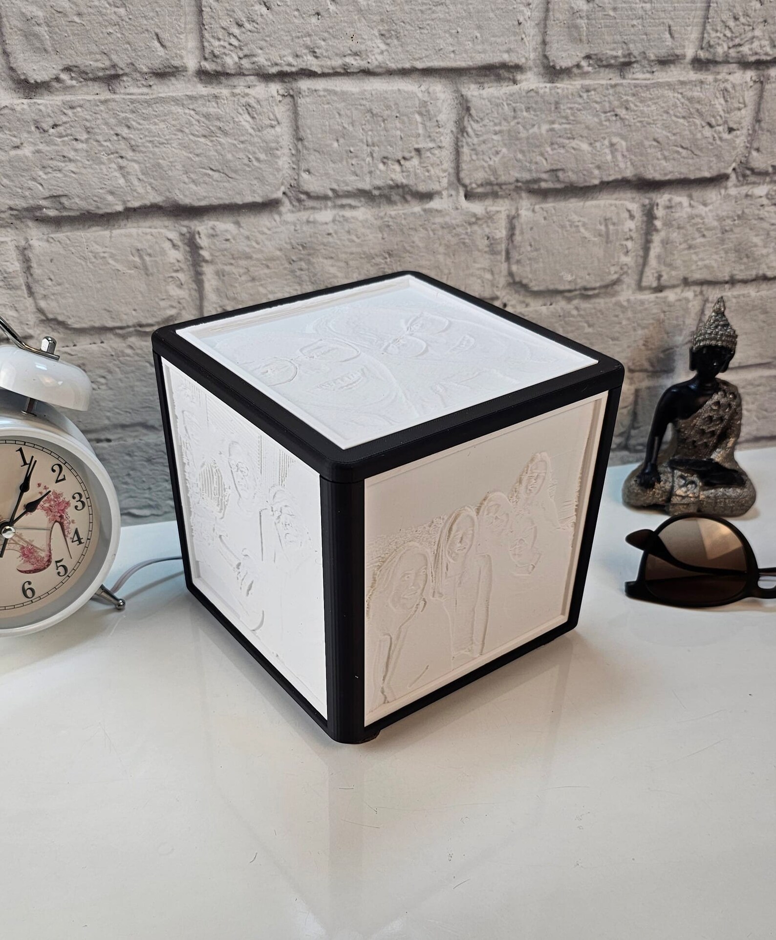 Lithophane Cube Wiht Photos, Perfect Gift for Valentines, Father ...