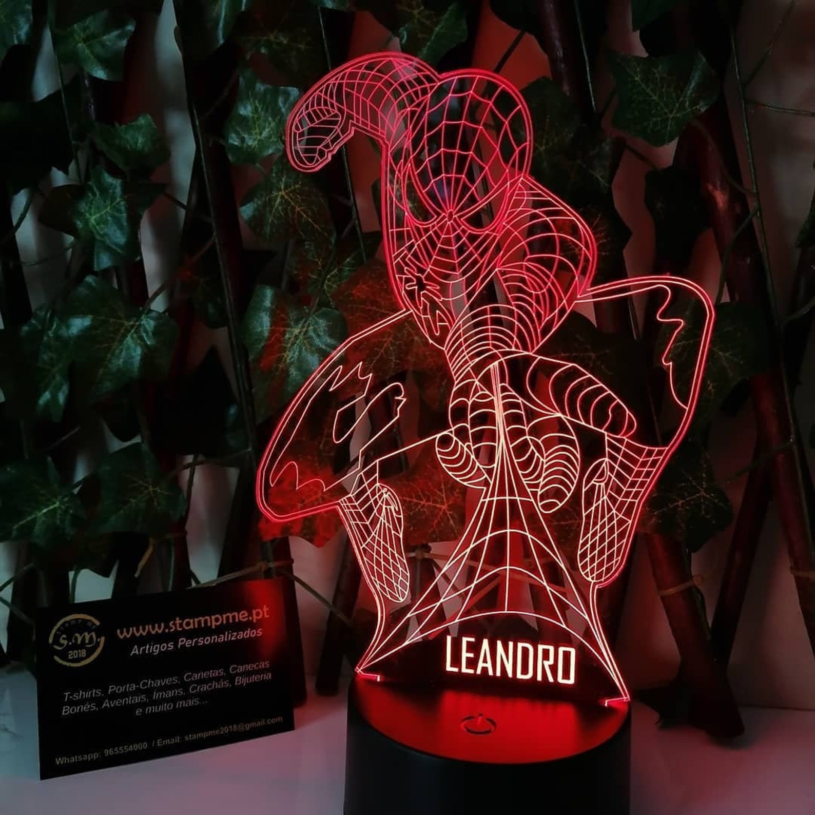 SpiderMan Led Lampe ilusion 3d LED Nachtlampe Raum | Etsy