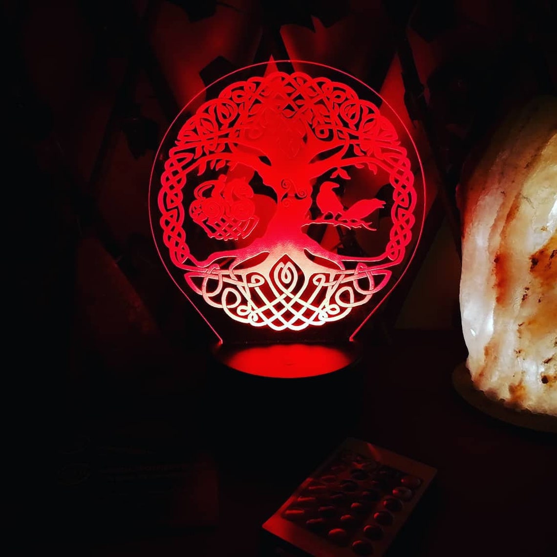 Tree of Life Odin Tree of Life Night Light Nordic Mythology - Etsy