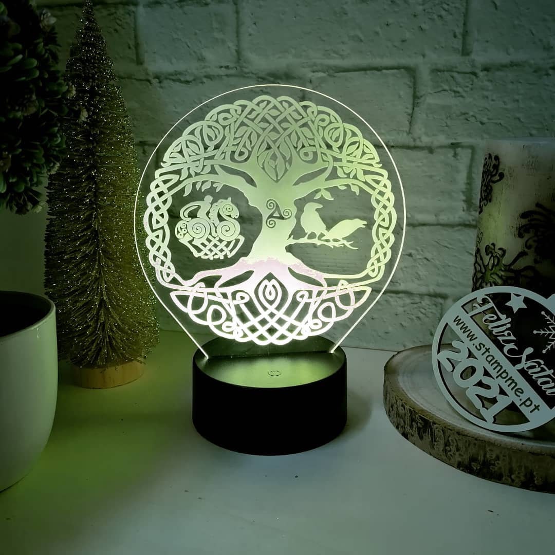 Tree of Life Odin, Tree of Life Night Light, Nordic Mythology, Tree of ...