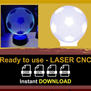 Football Digital File, Instant Download, Laser Cut Acrylic Engrave Ball ...