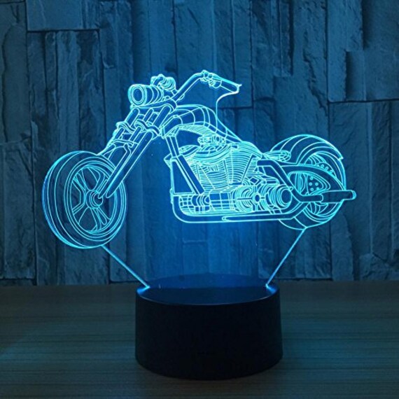 Motocicleta Chopper 3d Personalizada