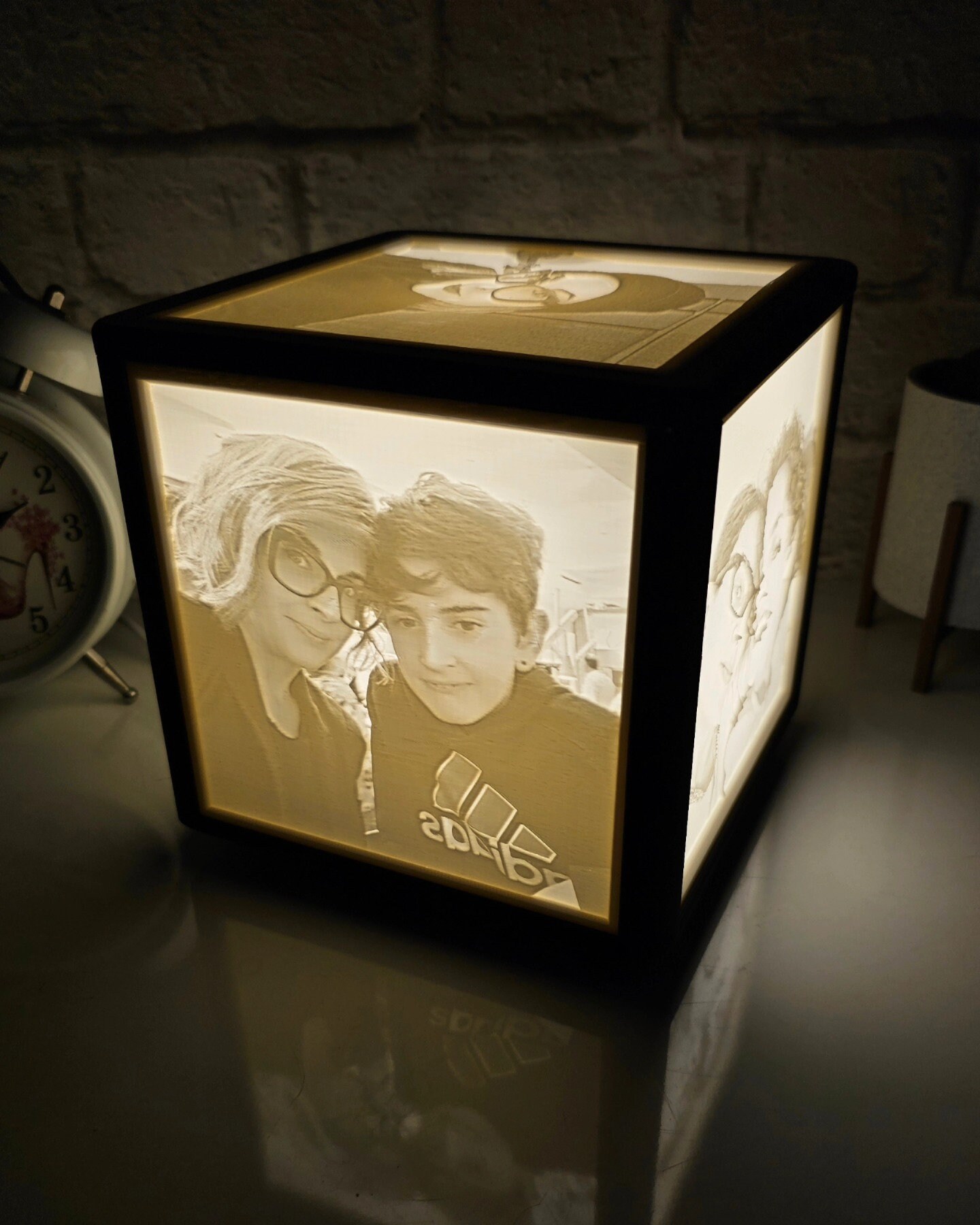Lithophane Cube Wiht Photos, Perfect Gift for Valentines, Father ...