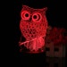 3D Owl Led Acrylic Laser Cut File, Dxf, Svg, Cdr, Pdf Instant Download ...