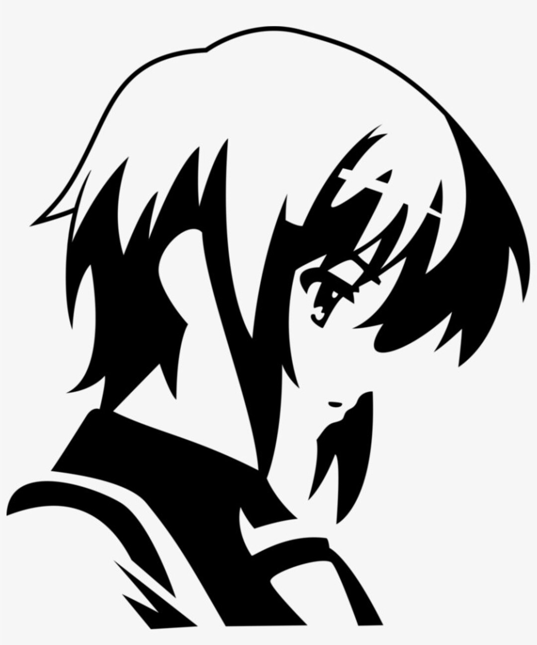 Anime Vynil Decal - Car Decal - Anime Vector - Vehicle Sticker - Laptop ...