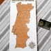 Puzzle Portugal Map, Wooden Wall Art, Puzzle Map, Wood Portugal Map ...