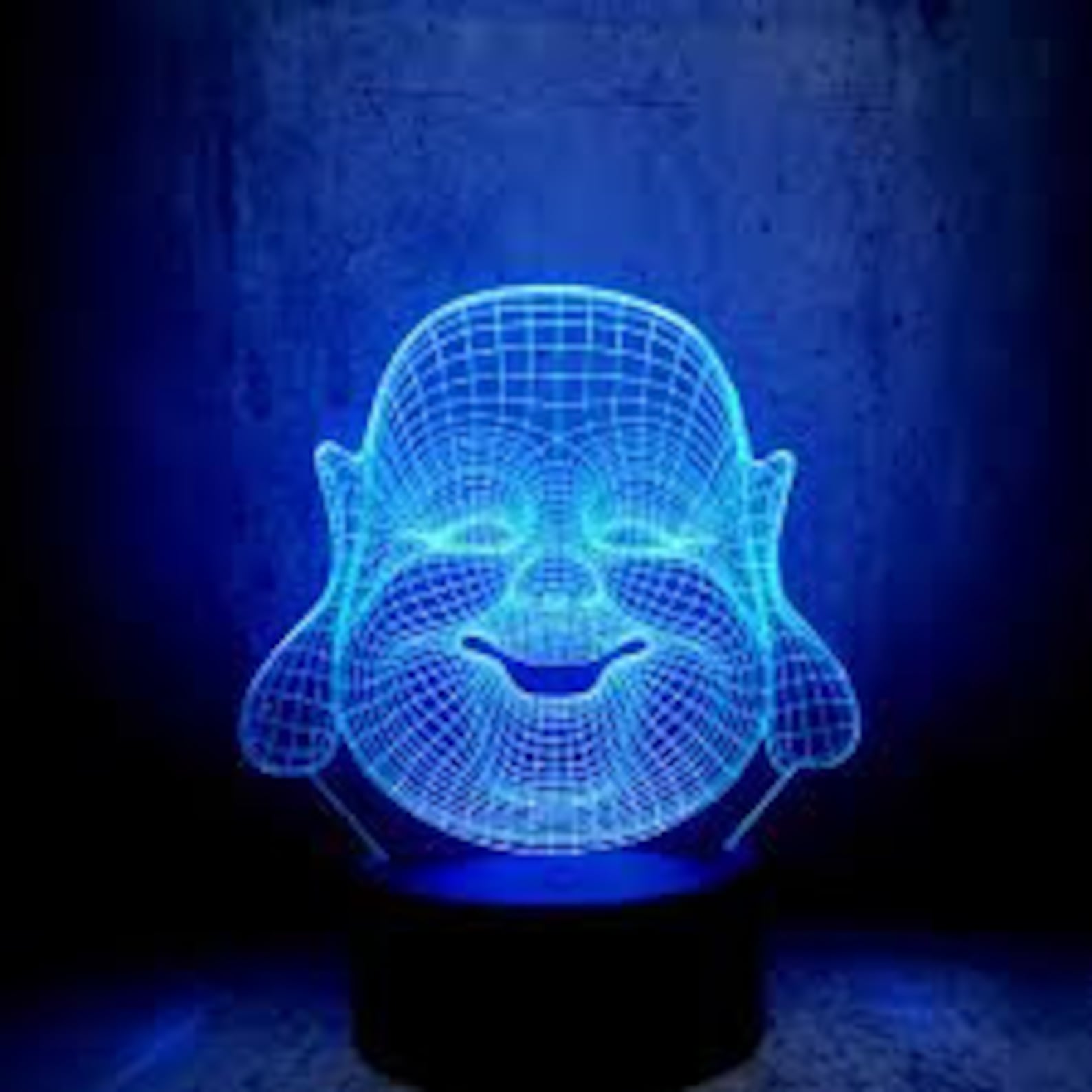 Buddha Led Lamp | Light Yoga | 3d Illusion Buddha | Led Light Night ...