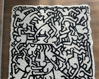 Keith Haring Rug - Etsy