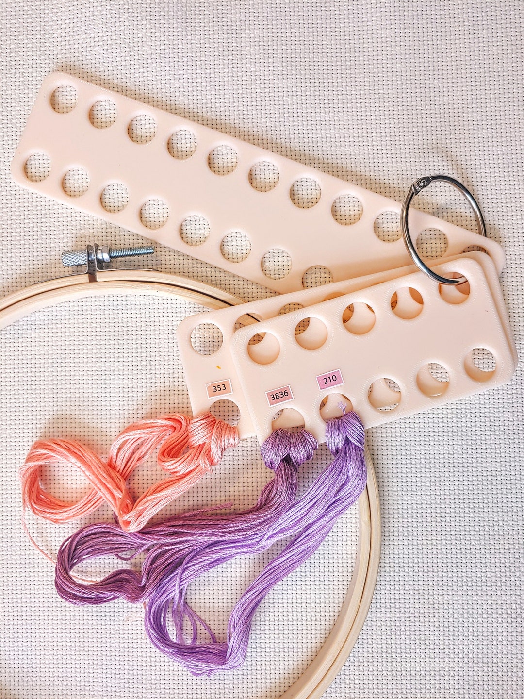 3D Printed Thread Holder: Rectangular Floss Organizer - Etsy